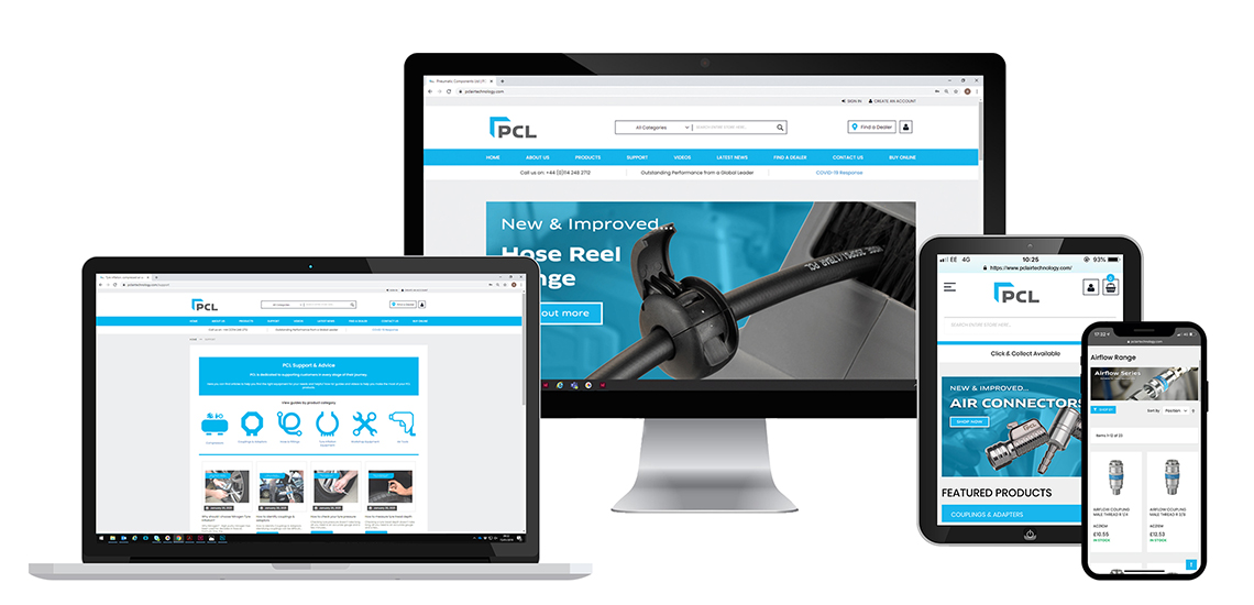 PCL Merges Main Website with Online Product Portal